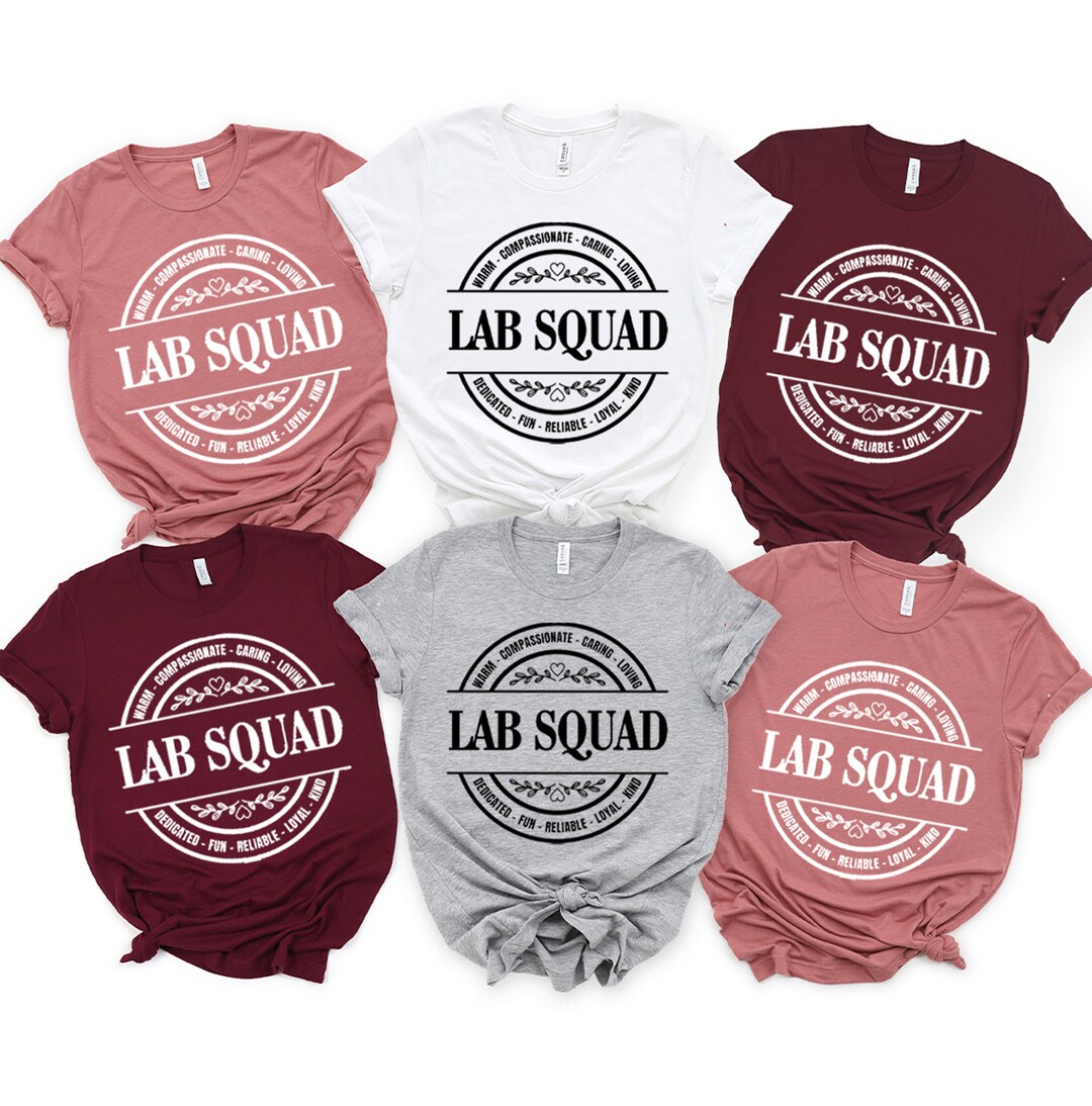 Lab Squad Shirts, Lab Team Shirt, Lab Technician Gift, Lab Worker Shirt ...