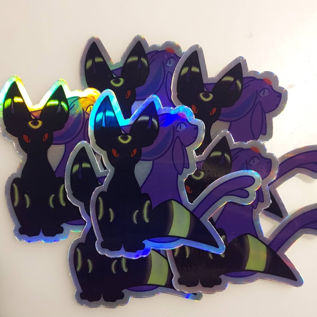 HOLOGRAPHIC Night Creatures Sticker // Furry Art Sticker Decal Shiny ...
