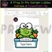 Editable Name Tags, Customized Label in Powerpoint, A Frog in My Garden ...