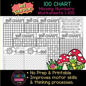 100 Chart Missing Numbers Worksheets Missing Numbers 1-100 Worksheet No ...