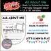 All About Me Template, Back to School, First Week Classroom Activities ...