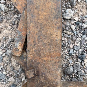 Antique Wagon Jack – Early 1900s Rusted Metal Farm Tool, Rustic Western ...