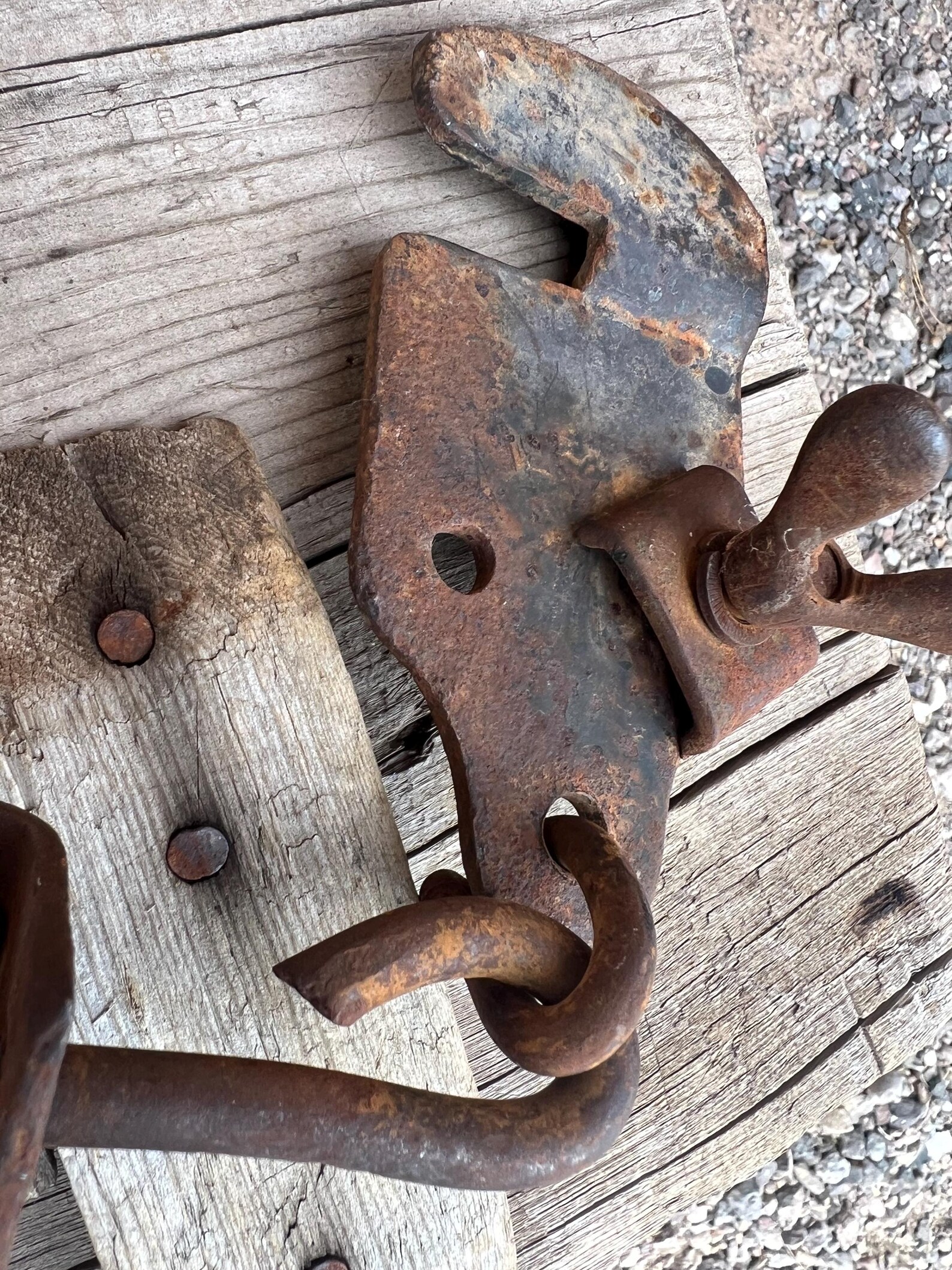 Antique Vintage Cast Iron Fence Post Wire Cranking Ratcheting - Etsy