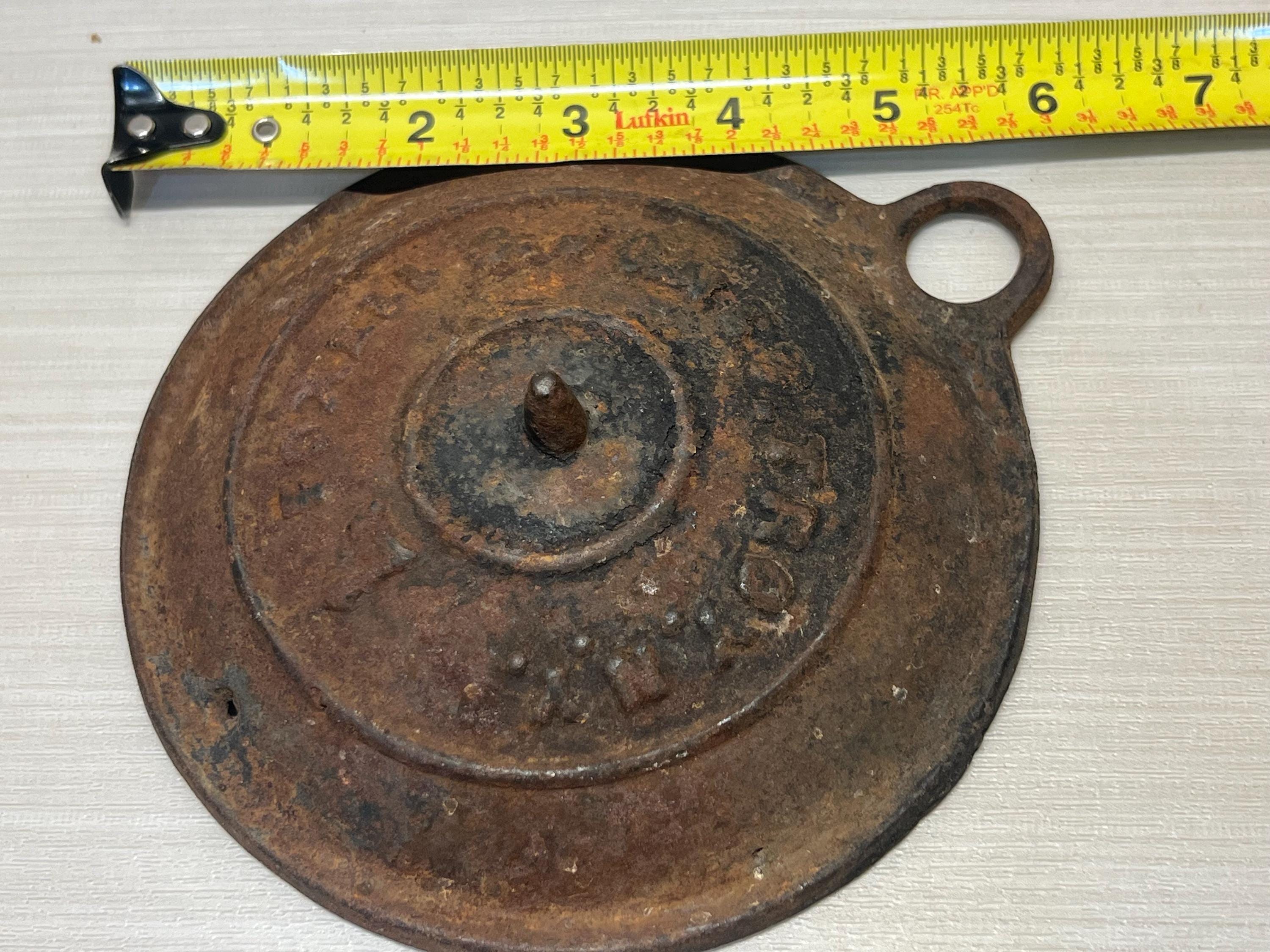 Antique Cast Iron Kettle Lid – Foxell & Jones, Troy NY – No. 7 - Etsy