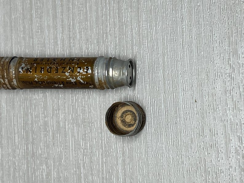 Vintage Benzedrine Inhaler Tube Collectible Item WWII Empty Ca. 1940's ...