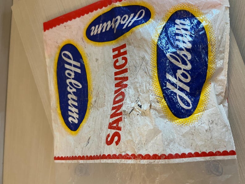 Vintage Holsum Sandwich Bread Package for 1 1/2 Lbs. Loaf - Half of ...