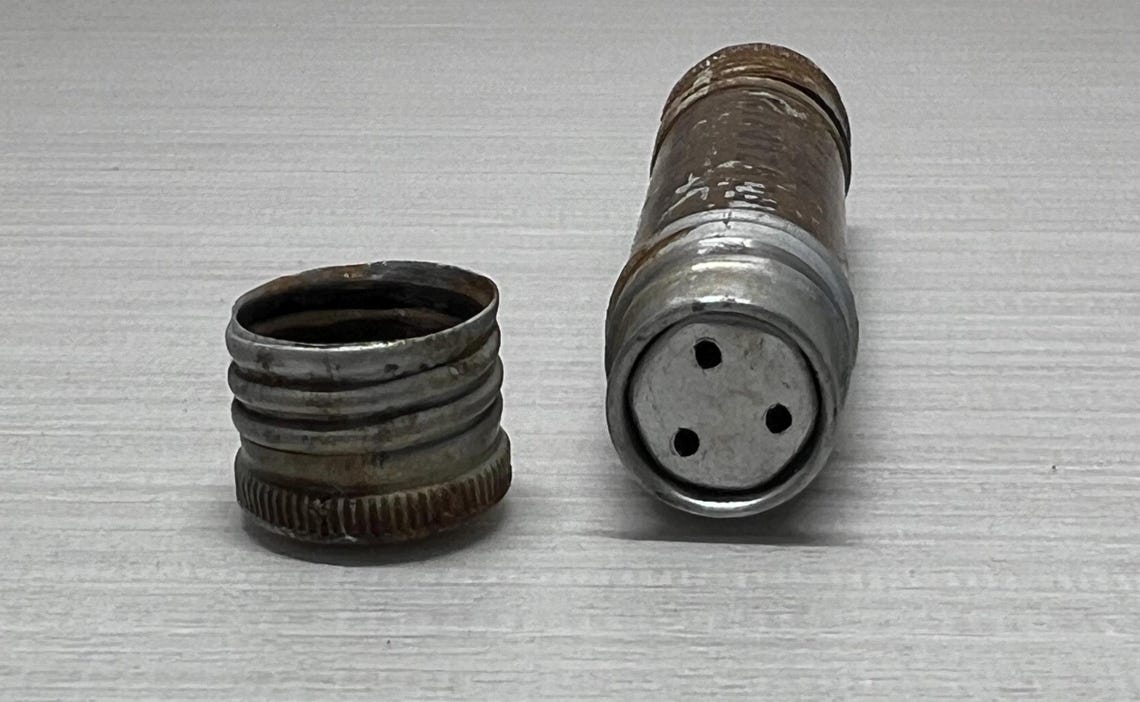 Vintage Benzedrine Inhaler Tube Collectible Item WWII Empty Ca. 1940's ...