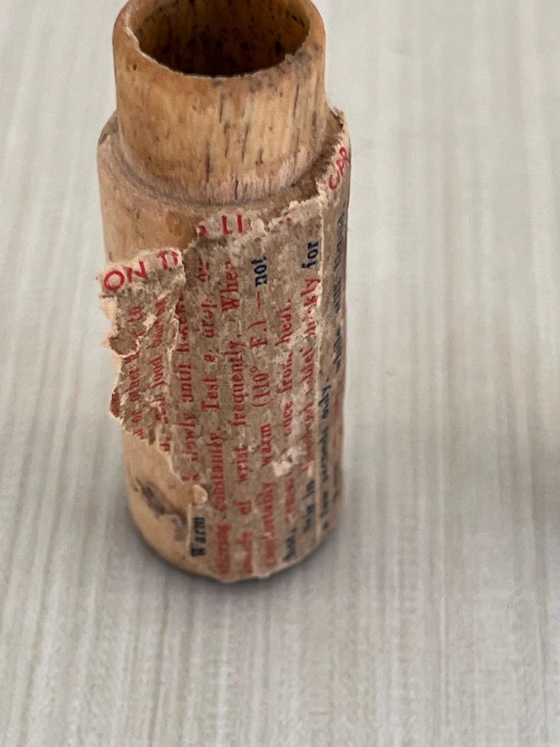 Vintage Wooden Junket Rennet Tube – Empty – 1930s Cooking Ephemera - Etsy