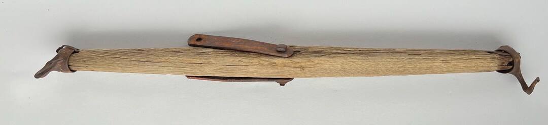 Antique Wooden Singletree With Iron Hooks – Rustic Farmhouse Western ...