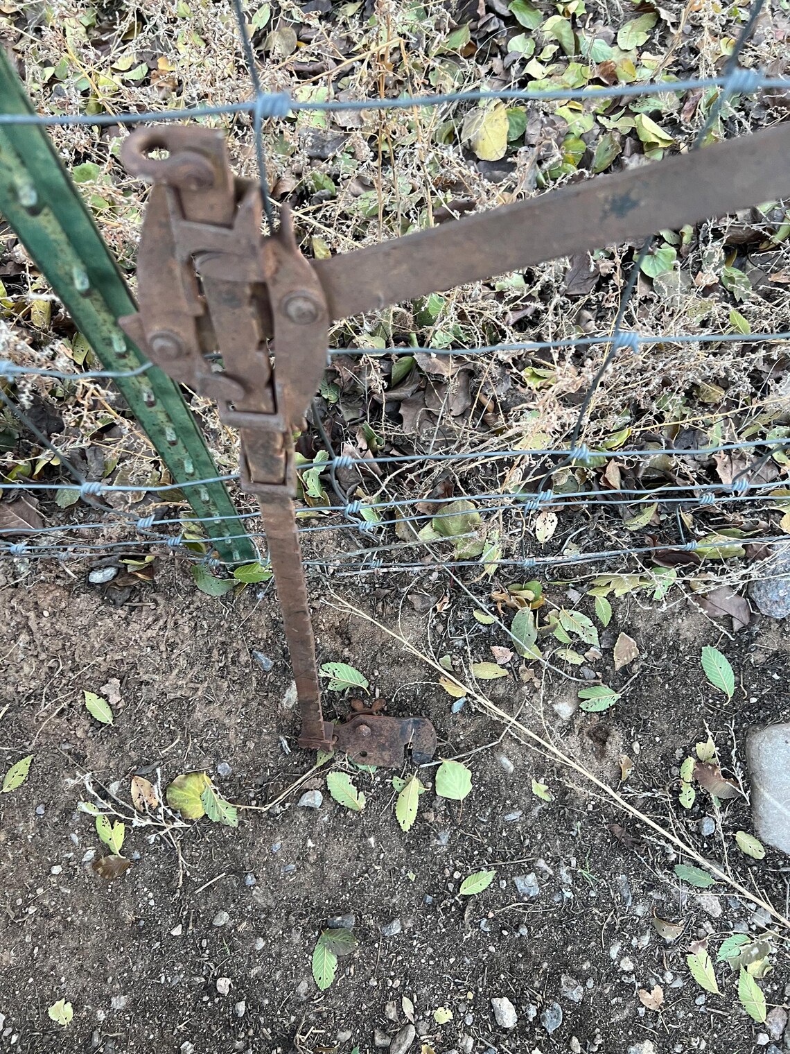 Antique Vintage Cast Iron Fence Post Wire Cranking Ratcheting - Etsy