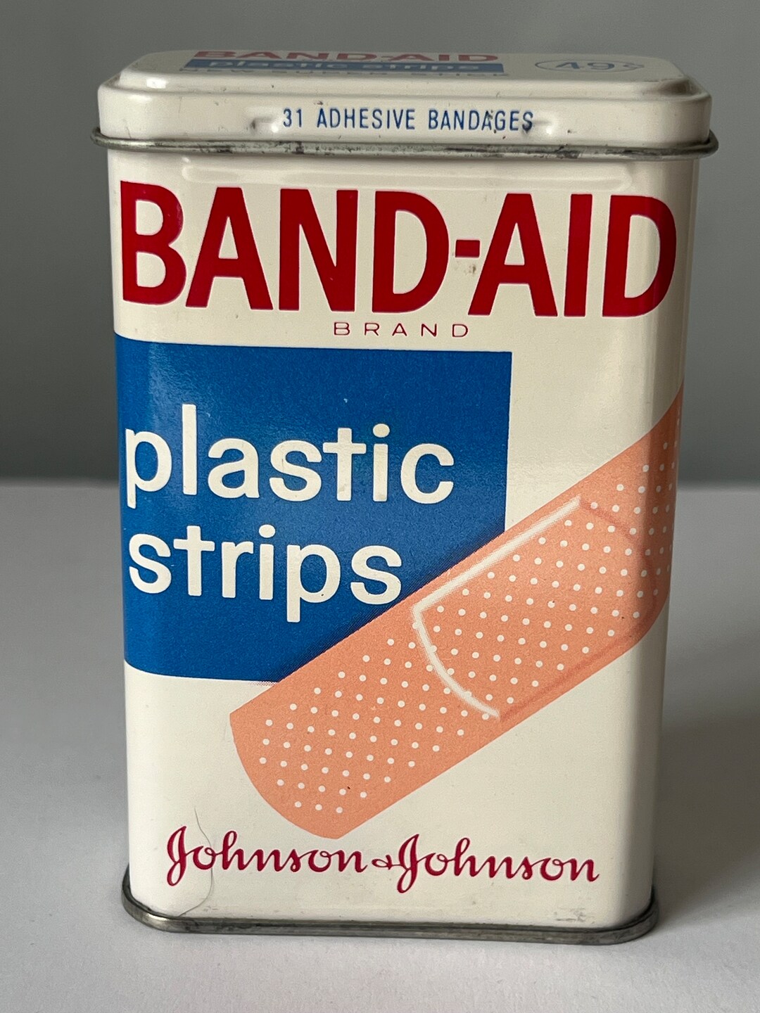 Vintage BAND-AID Plastic Strips Tin Johnson & Johnson, 1960's 1970's - Etsy