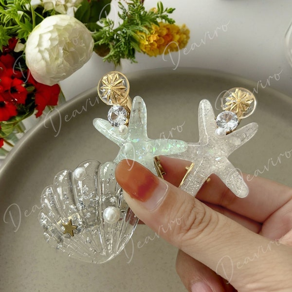 Starfish Hair Clip - Etsy