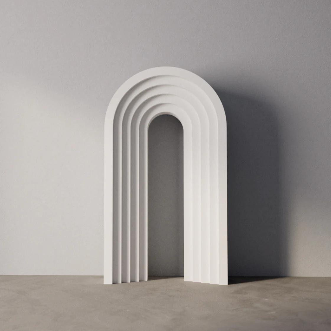 3D LAYERED ARCH Backdrop Custom Layered Arch Foam Arch Ready for Paint ...