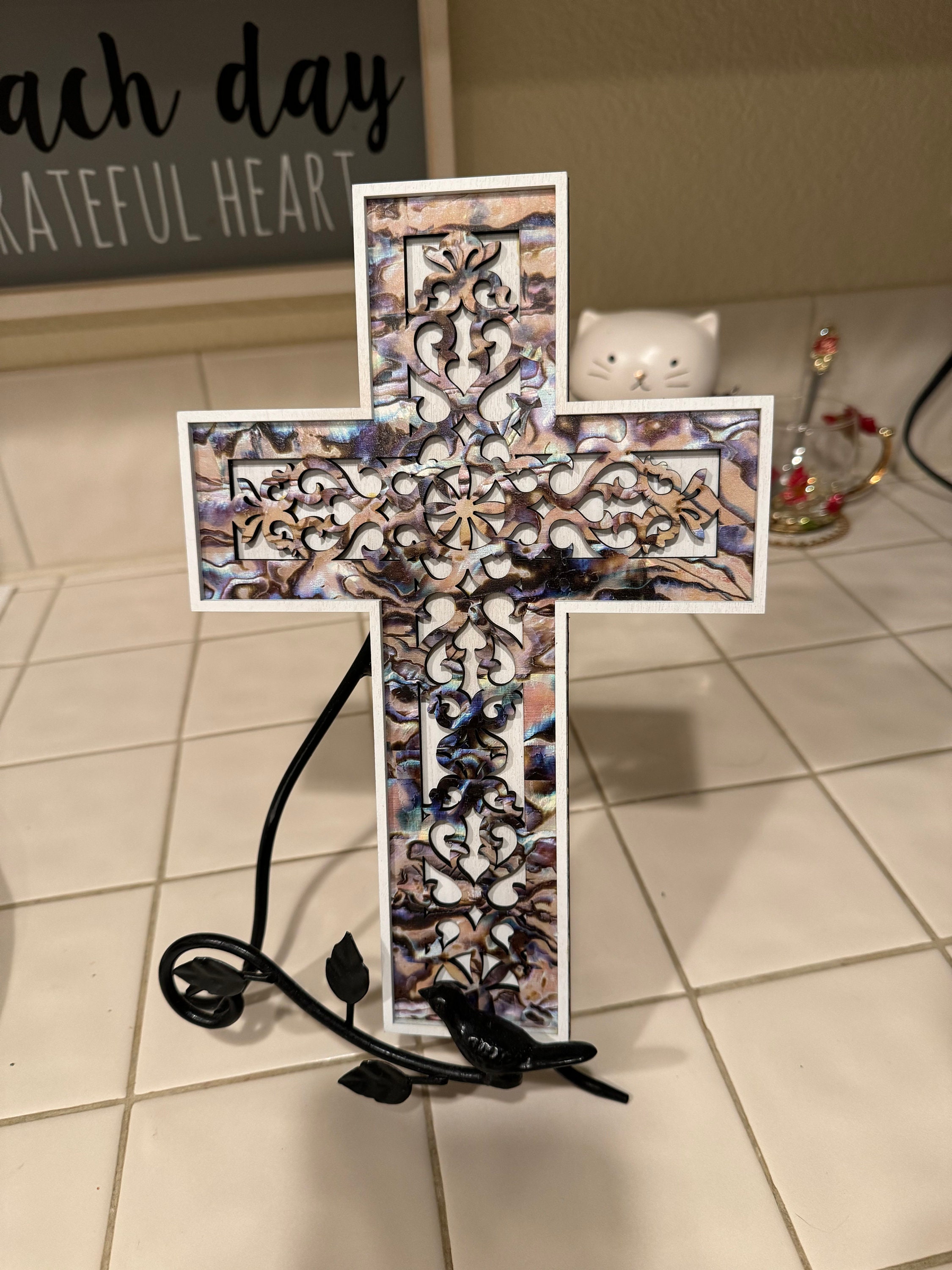 Acrylic Engraved Cross - Etsy