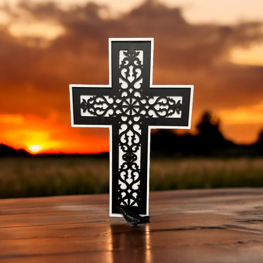 Acrylic Engraved Cross - Etsy