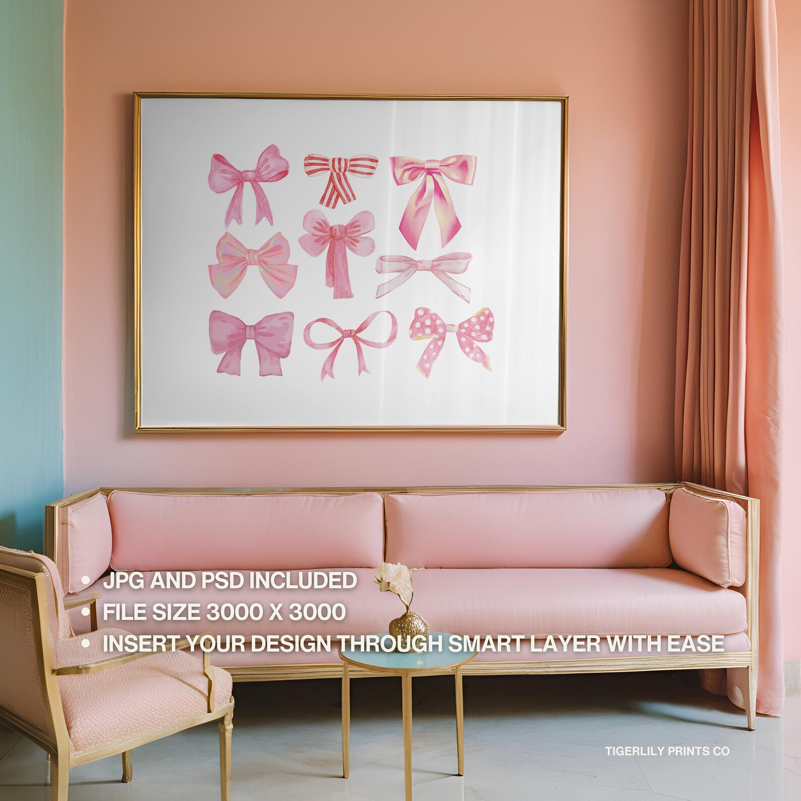 Frame Mockup, Horizontal Poster Mockup, Poster Mockup, Colorful Poster ...