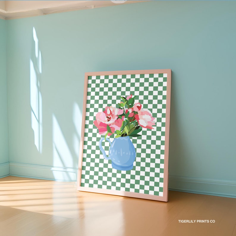 Frame Mockup in Blue Room, Poster Vertical Frame, Nursery Colorful Wall ...