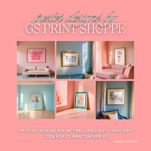 20 Frame Mockup Bundle, Trendy Pink Wall Mockup, Empty Modern Display ...