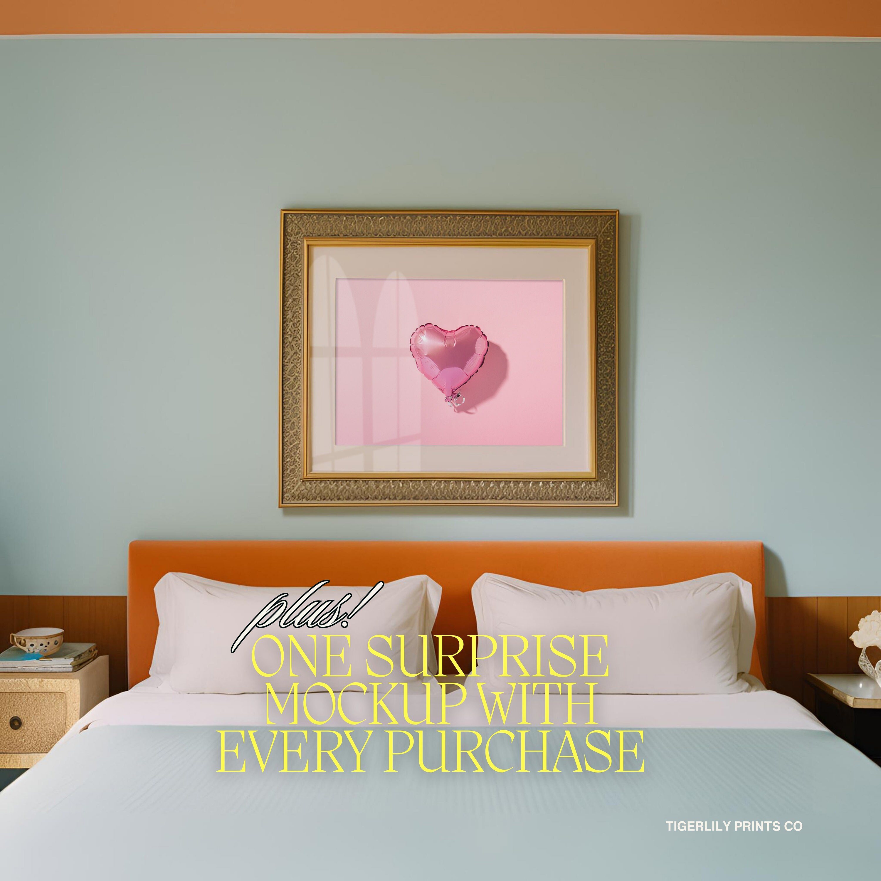 Blue Wall Mock Up, Colorful Blue Mockup, Editable Mockup, Smart PSD ...