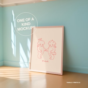 20 Frame Mockup Bundle, Trendy Pink Wall Mockup, Empty Modern Display ...