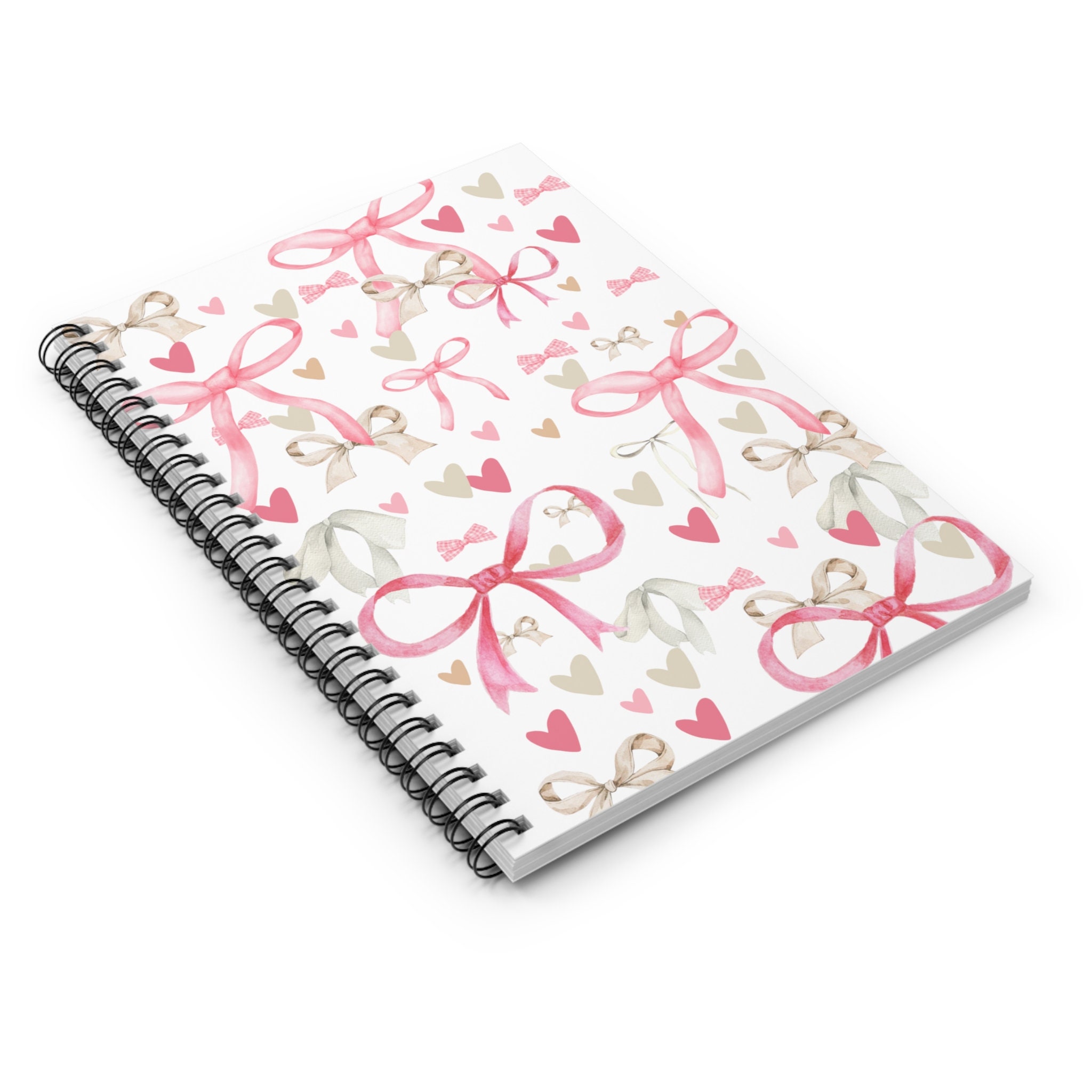 Coquette Inspired Pink Bow Journal and Notebook for Everyday Use Daily ...