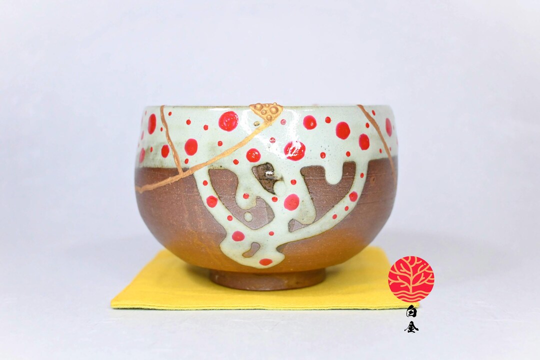 Kintsugi Ceramic Handmade Bowl, Kintsugi Japanese Modern Tea Bowl, Gift ...