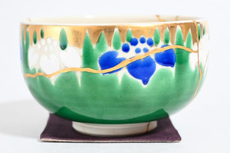 Kintsugi Pottery | Vintage Japanese Ceramics | Wabi Sabi Matcha Chawan ...