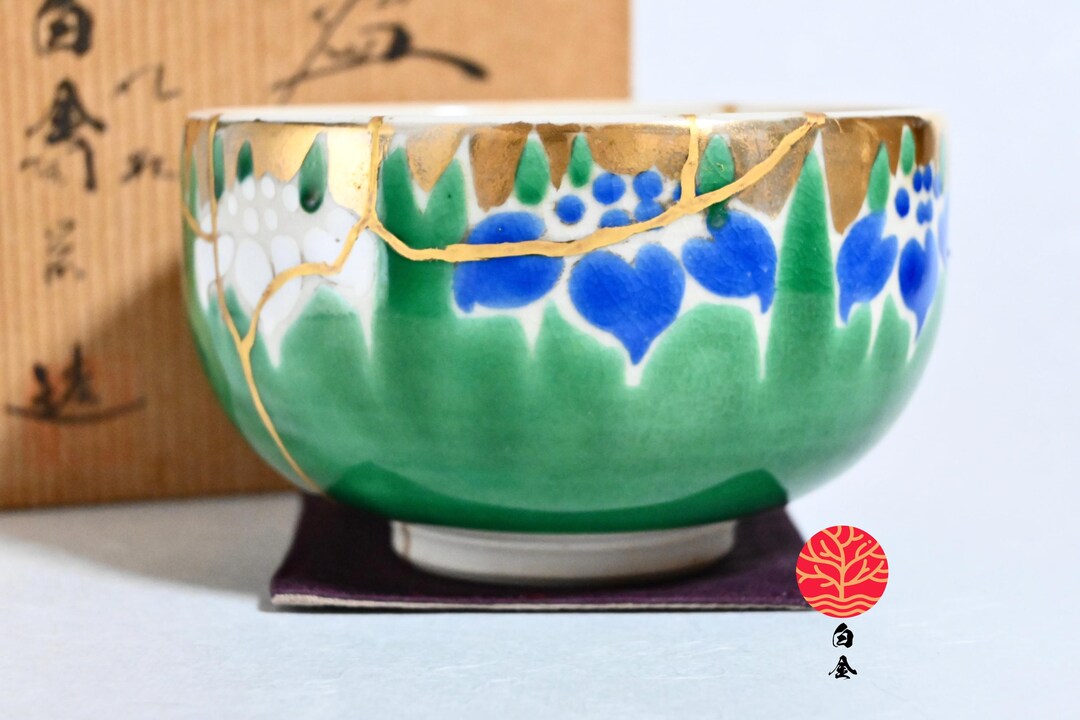 Kintsugi Pottery | Vintage Japanese Ceramics | Wabi Sabi Matcha Chawan ...