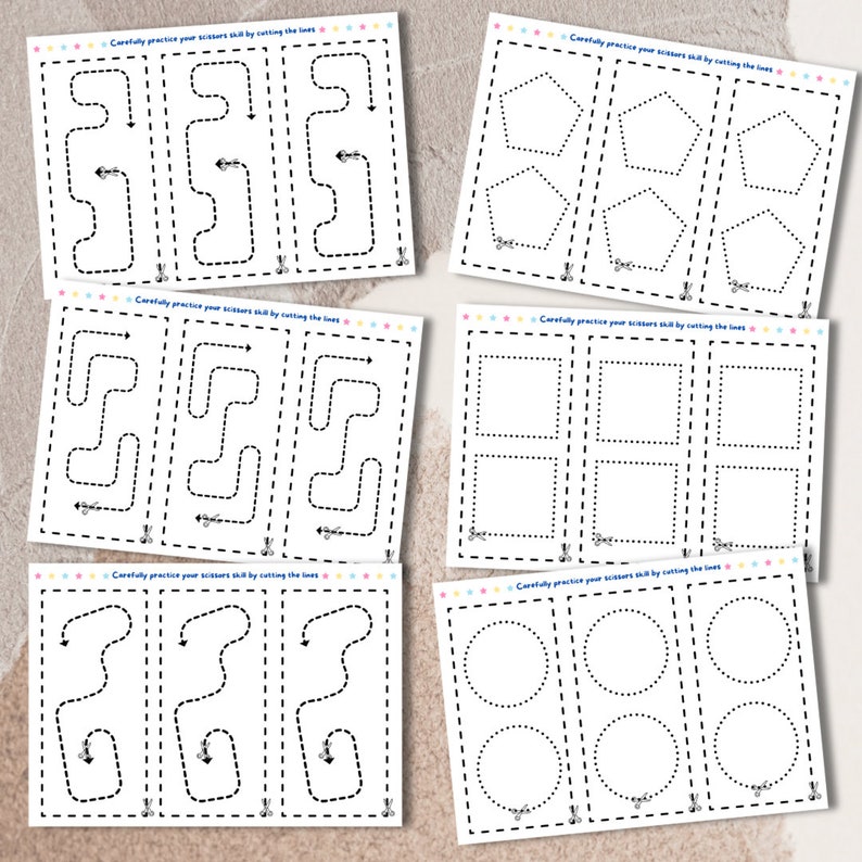 Scissors Cutting Activities Scissor Skills Practice Cutting Practice ...