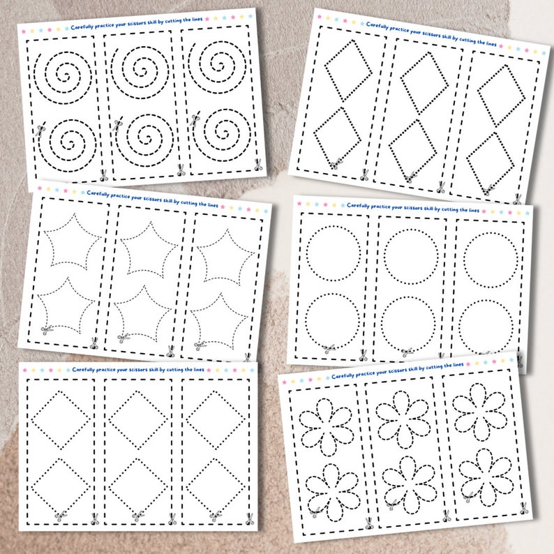 Scissors Cutting Activities Scissor Skills Practice Cutting Practice ...