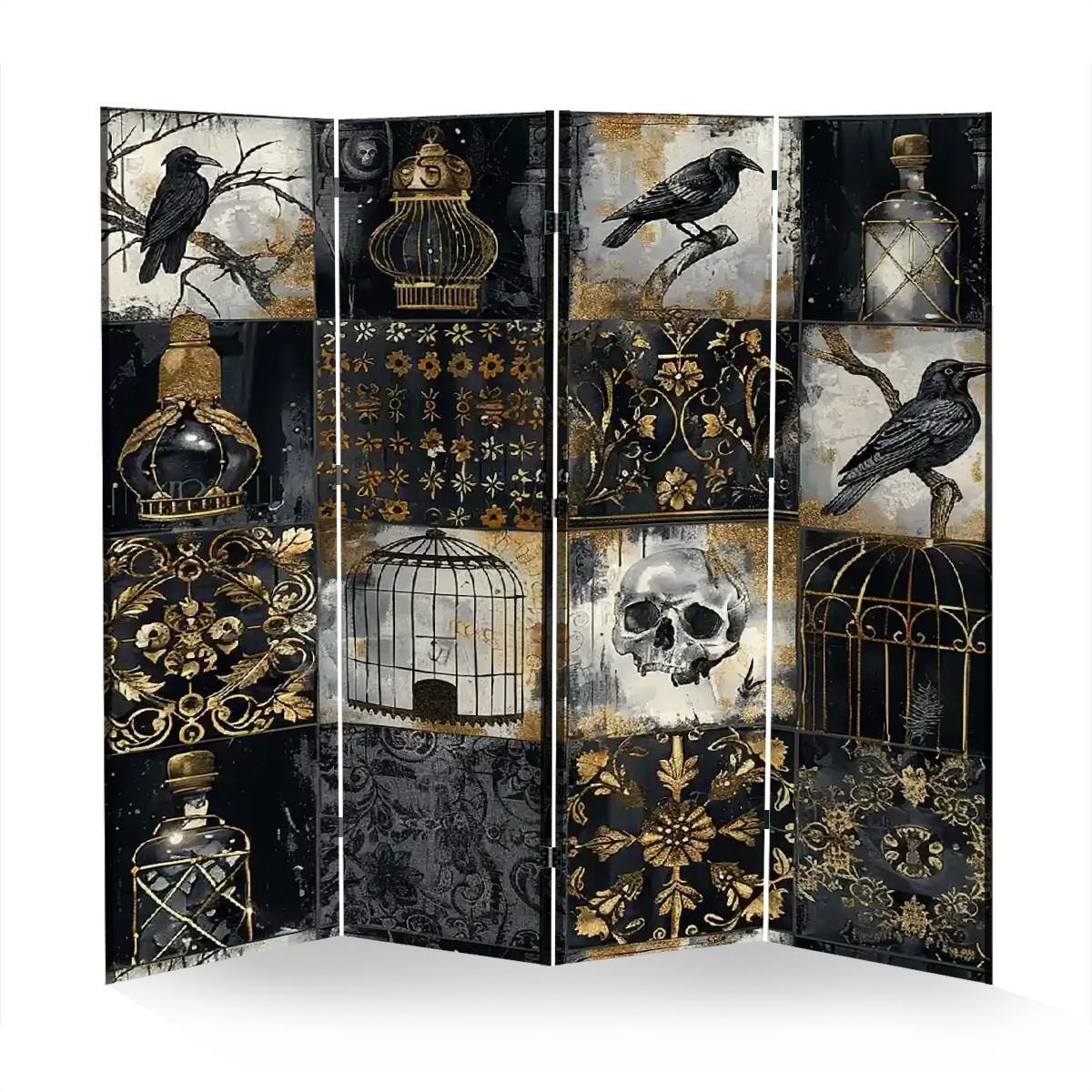 Gothic Raven Room Divider: Dark Academia Decor, Witchcore Style - Etsy