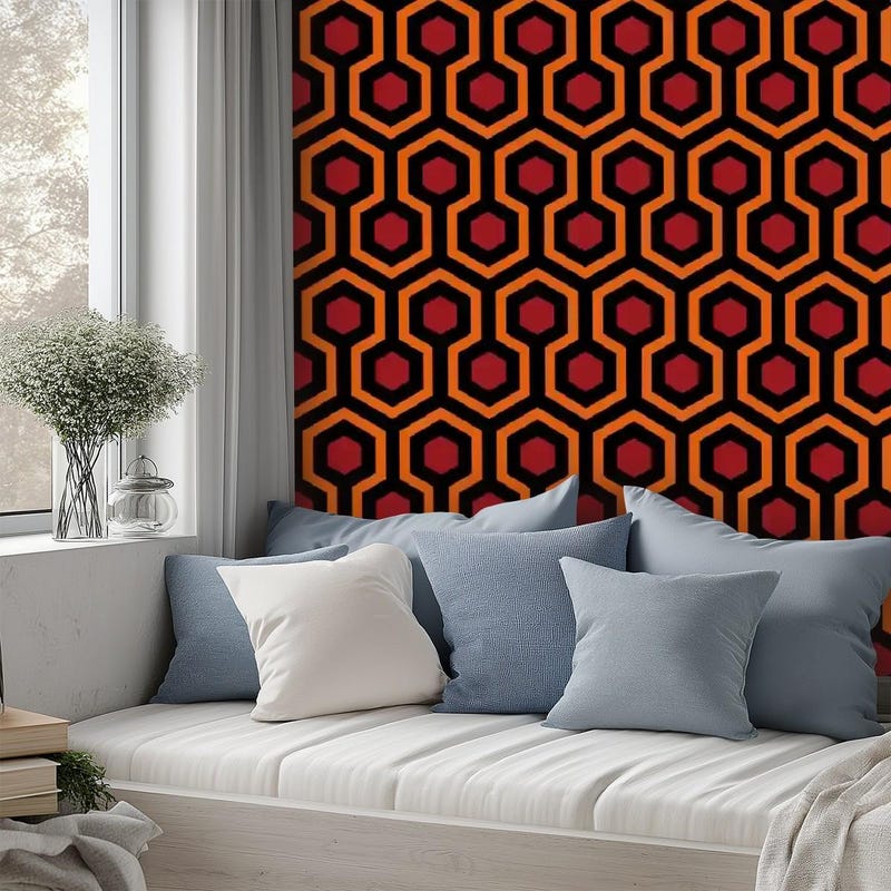 Wallpaper Red Horror - Etsy