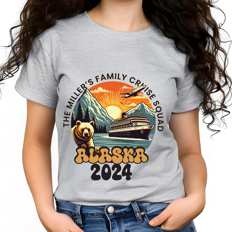 Custom Family Name Alaska Cruise Squad 2024 Shirt,alaska Colorful ...