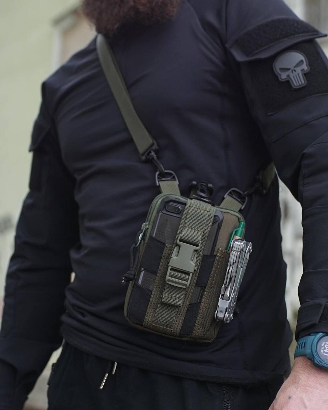 EDC Molly Pouch, Small Cordura EDC Bag , Outdoor Tactical Pouch, Phone ...