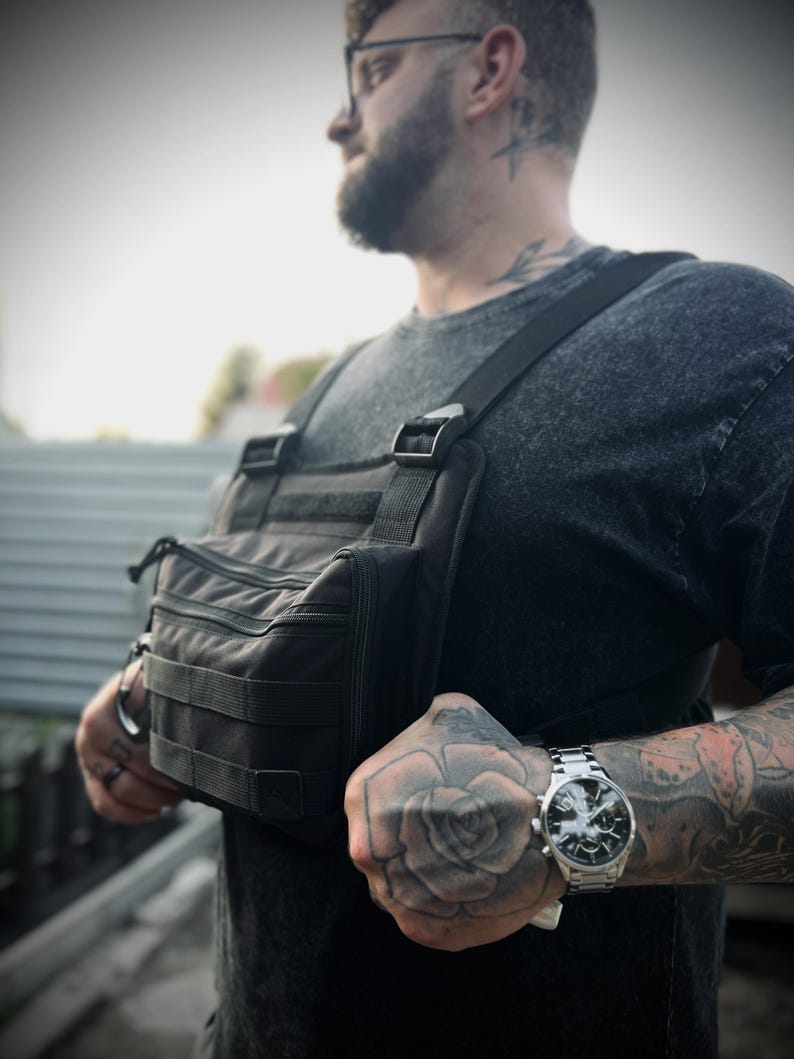 Outdoor EDC Chest Rig-kit Bag for Men and Woman, Tactical Vest for ...