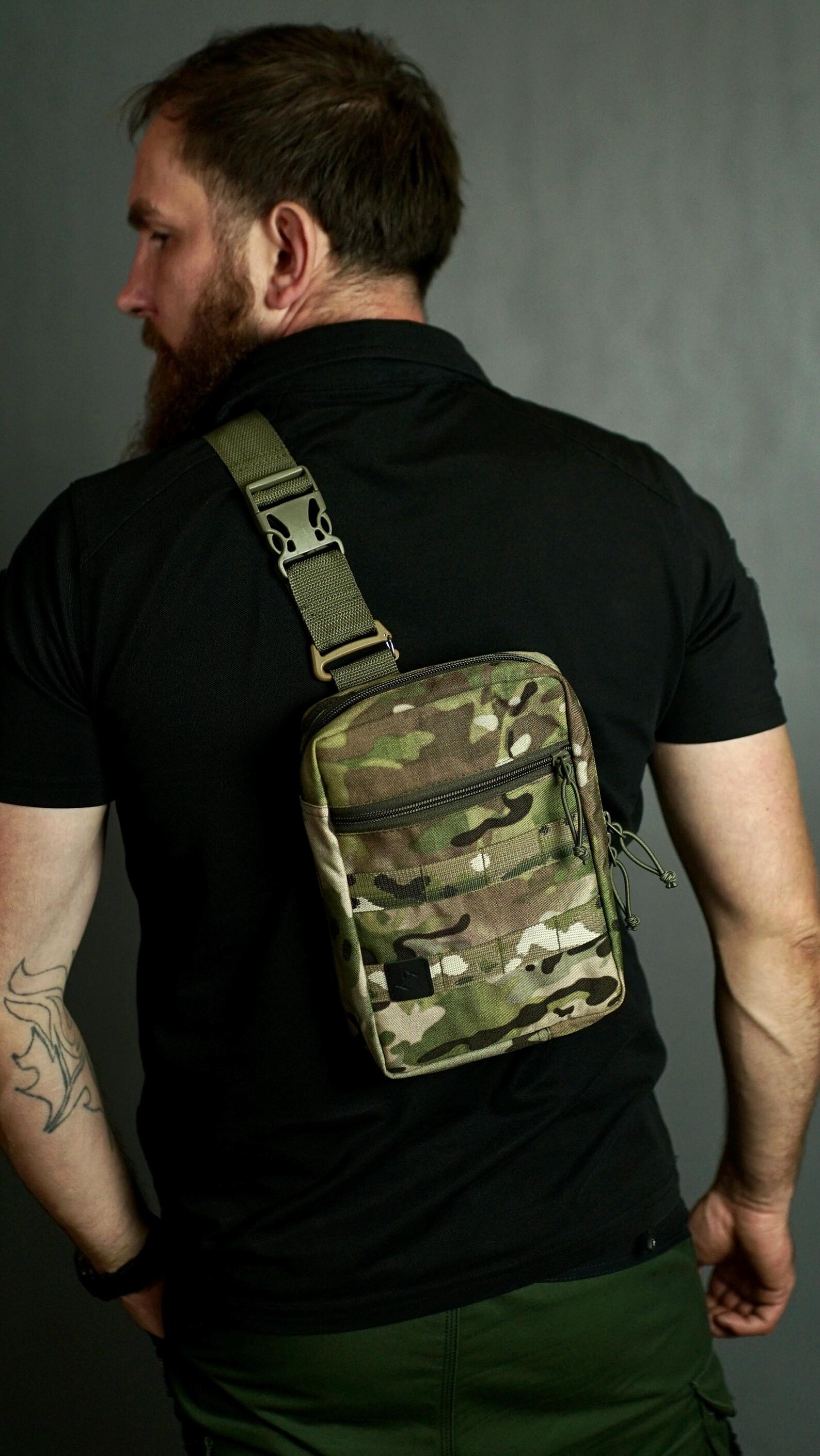 Tactical Multicam Chest Bag, Cordura Crossbody Bag, EDC Bag - Etsy