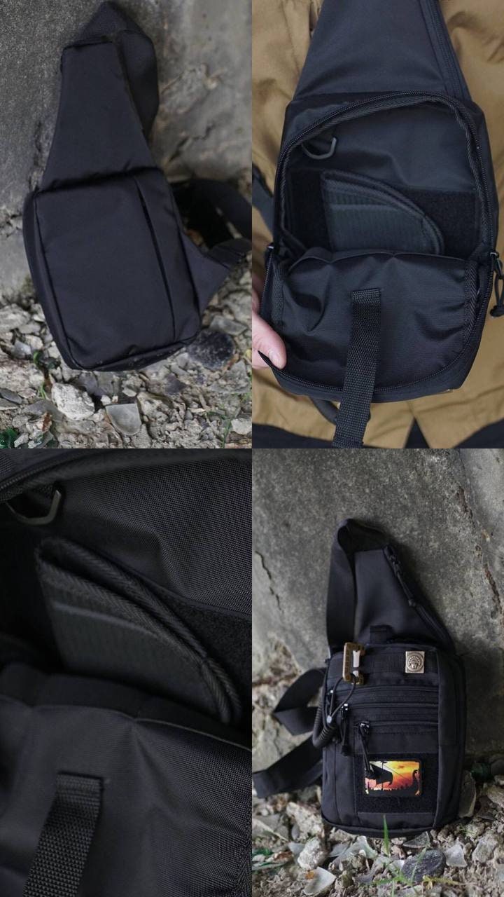 Quick Access Concealed Carry Sling Bag, Tactical CCW Backpack, Gun ...