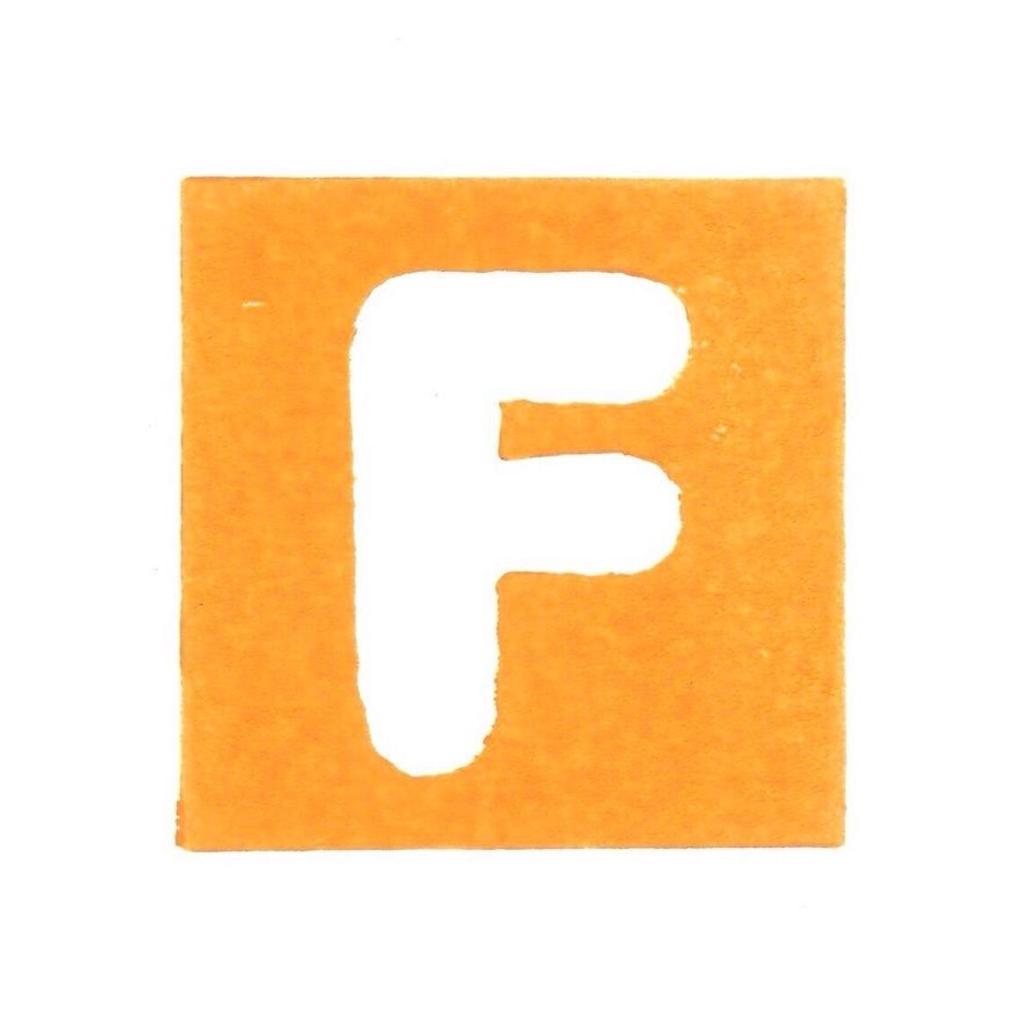 Alphabet Letter ‘F’ Handmade Linocut Print 4x4inches - Etsy