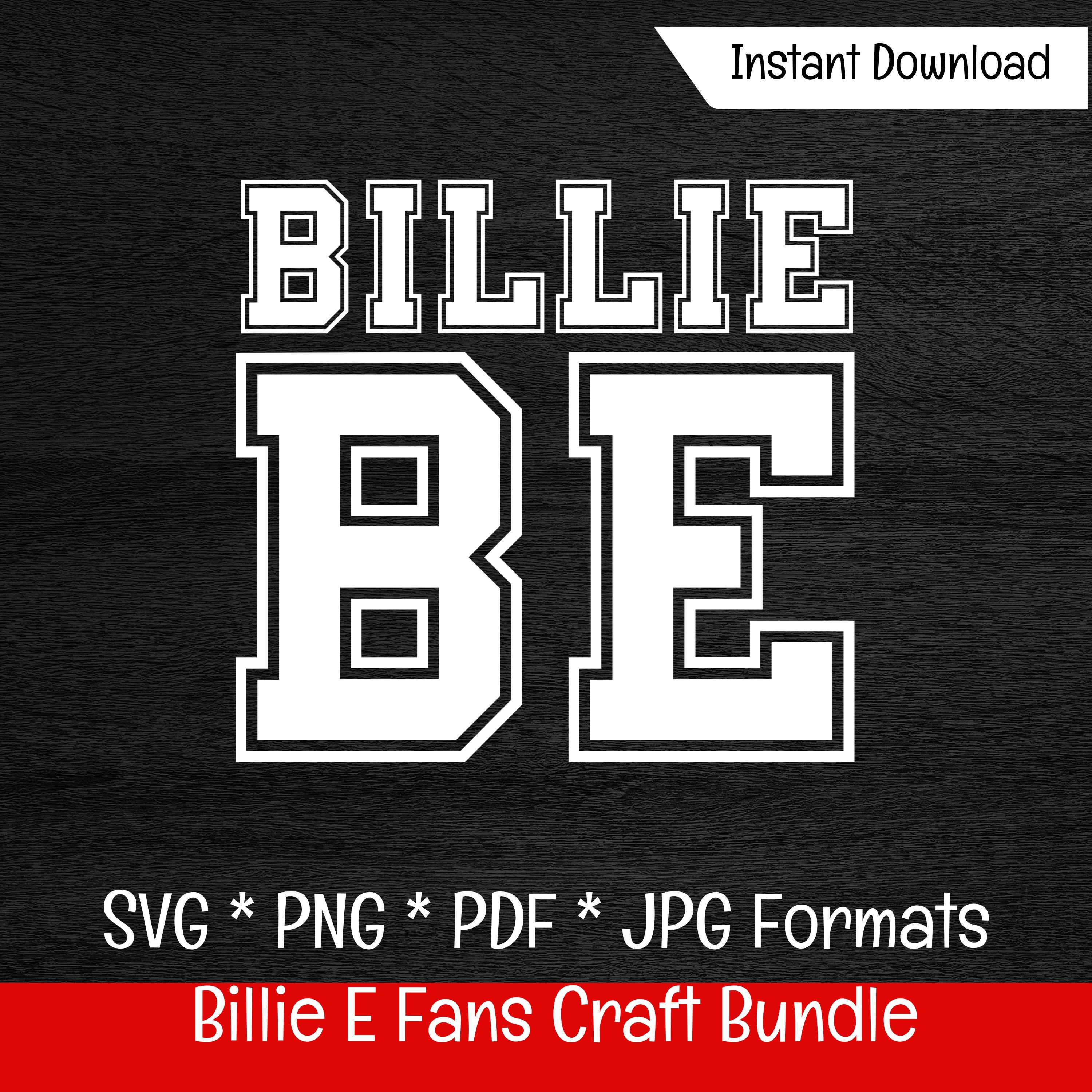 Billie SVG Instant Download, Varsity Font BE Craft Files, Sublimation ...
