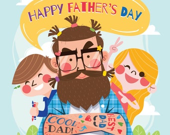 Father's Day Card digital Download - Etsy