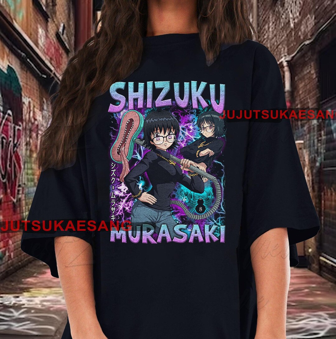 Retro Shizuku Murasaki Anime Vintage Distressed Unisex Heavy Cotton 90s ...