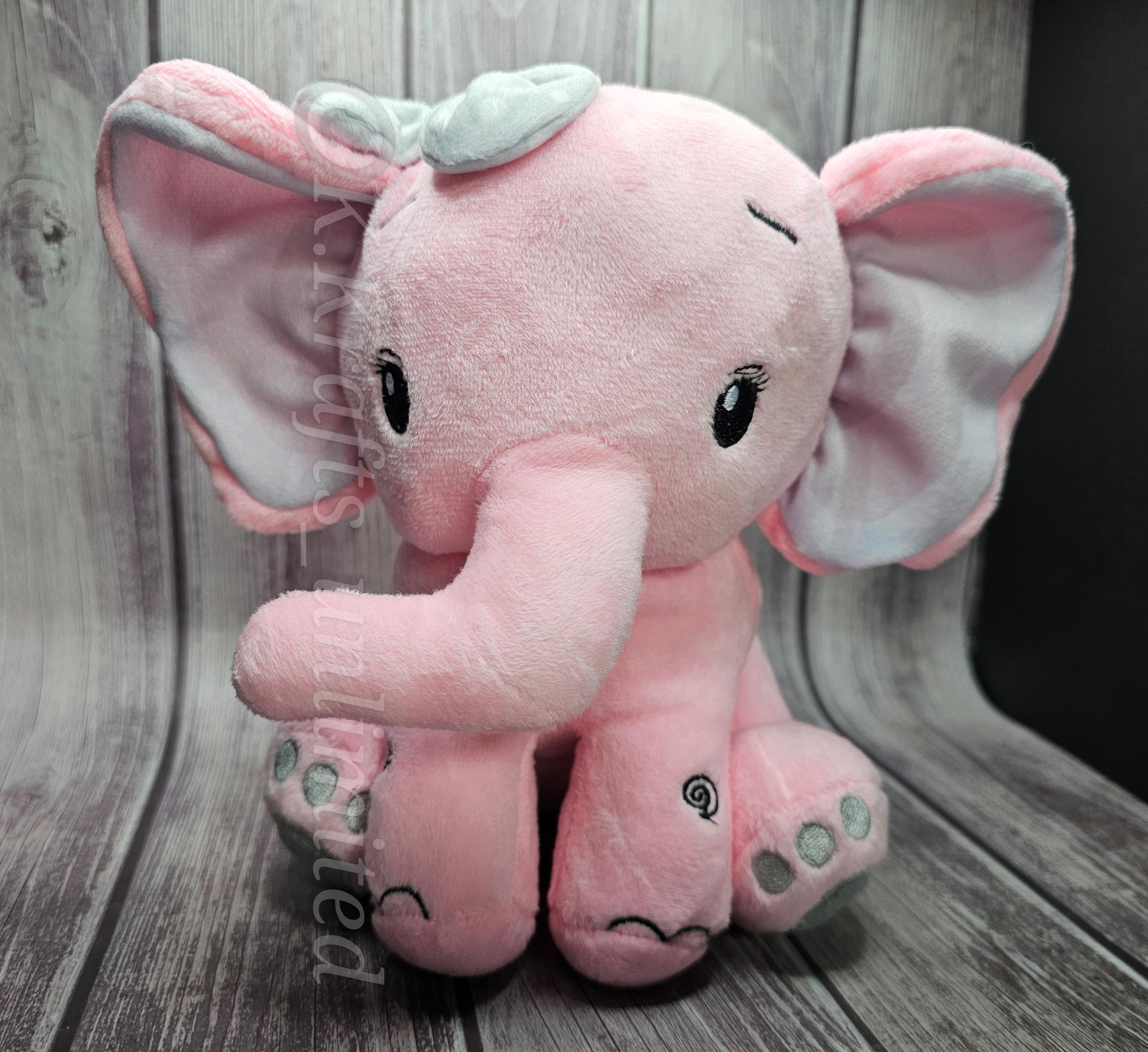 Cute Elephant Plush - Etsy