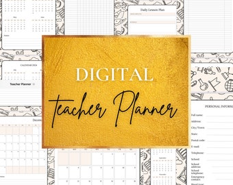Digital Teacher Planner - Etsy