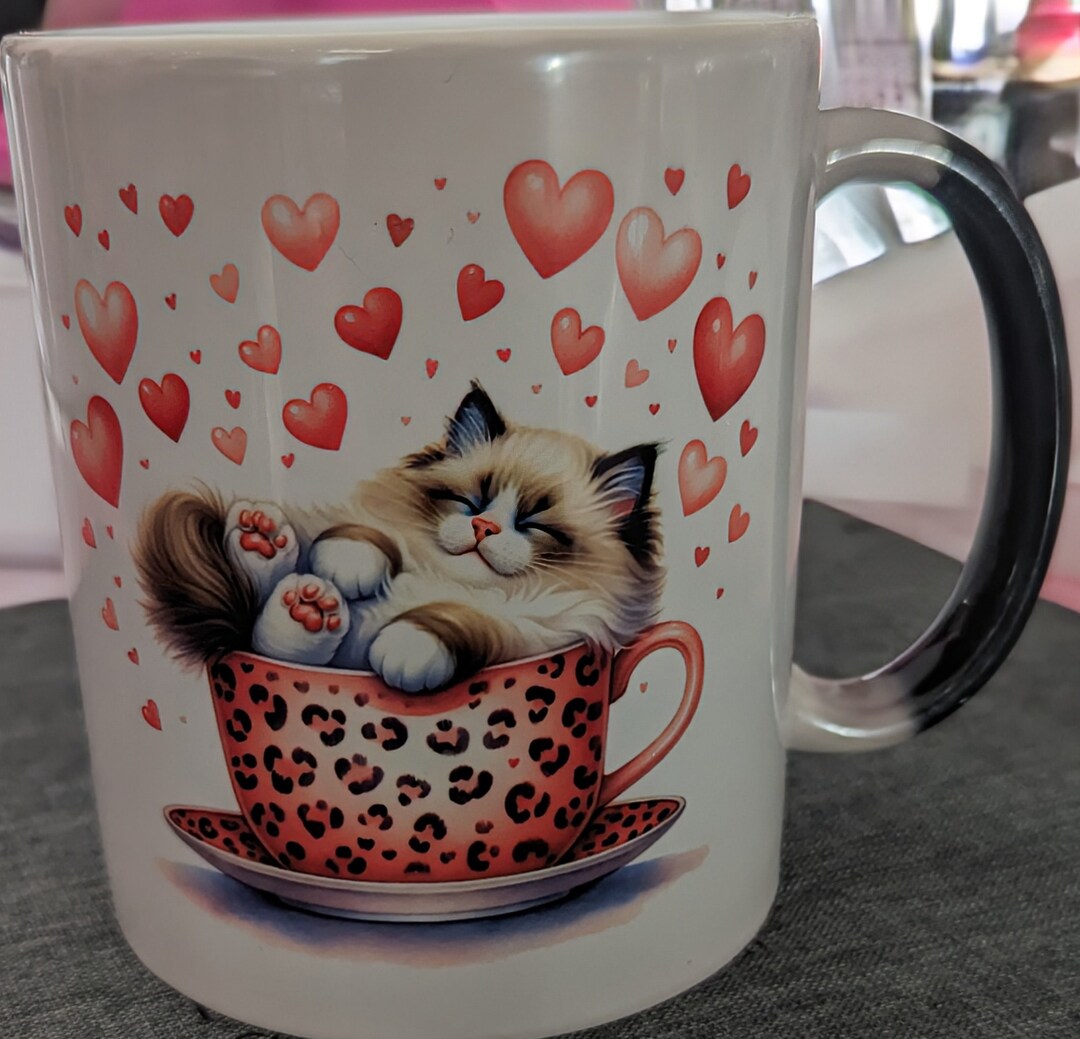 Cute Cat in a Tea Cup - Etsy