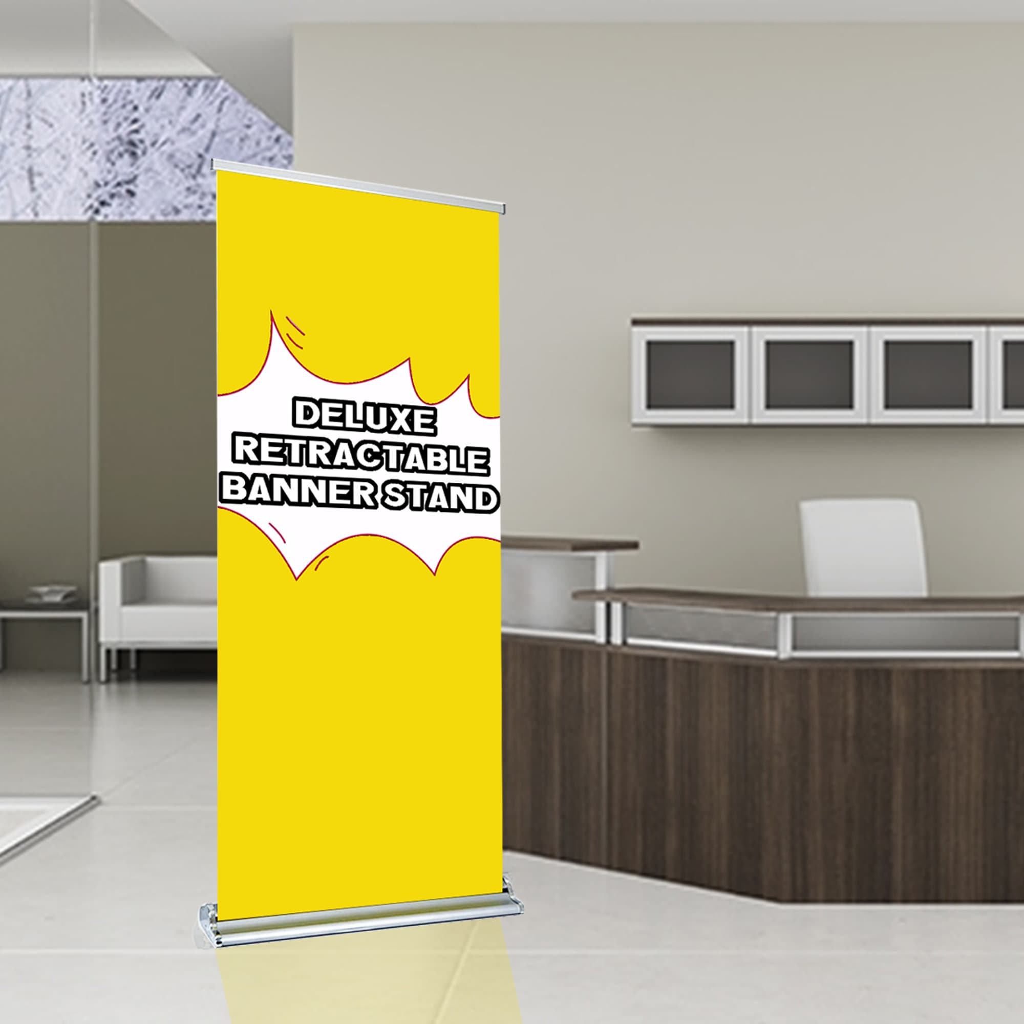 CUSTOM Premium Retractable Banner Stand 33.5" X 80" for Trade Show and ...