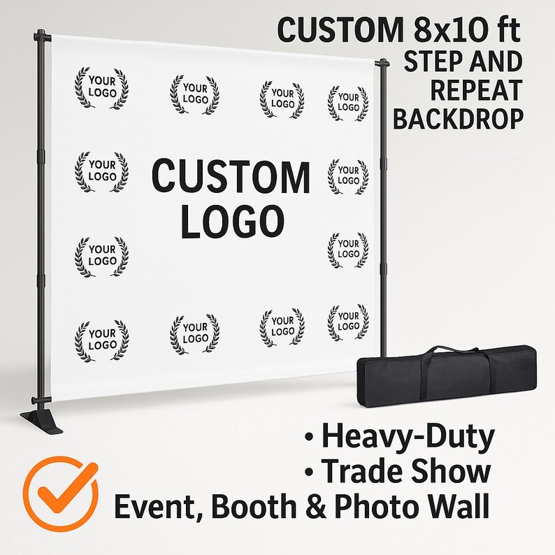 Step and Repeat Banner Stand – Heavy Duty Telescopic Adjustable ...