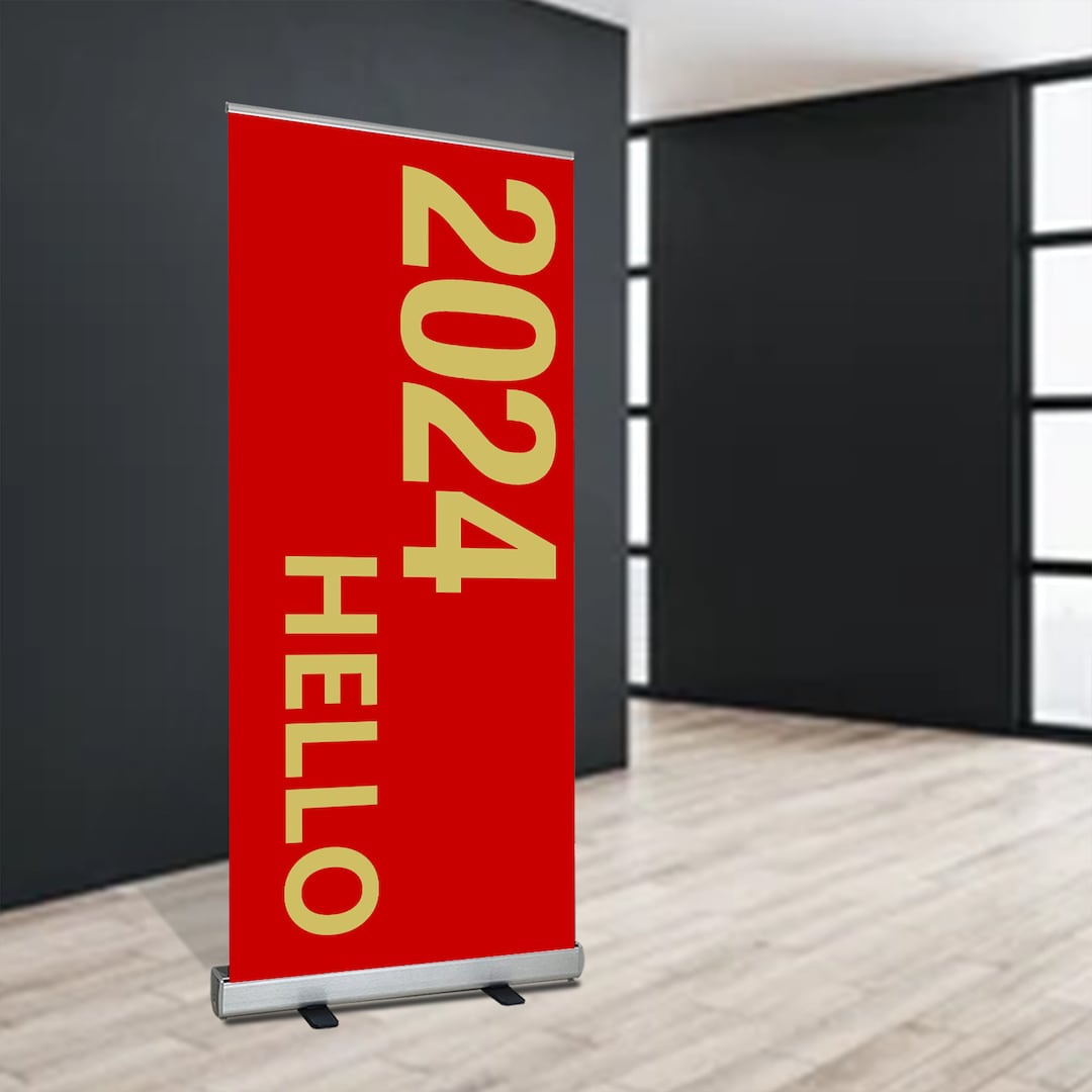 CUSTOM Heavy-duty Retractable Banner Stand 36x80 for Trade Show and Any ...