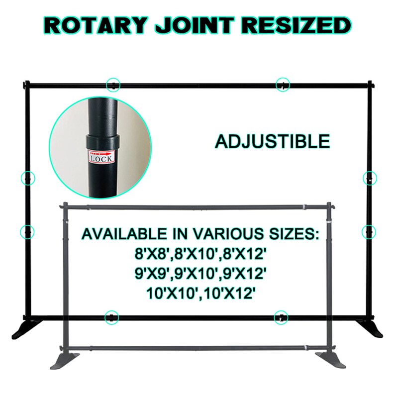 Upload Your Design Step and Repeat Backdrop With Stand, Custom Logo ...