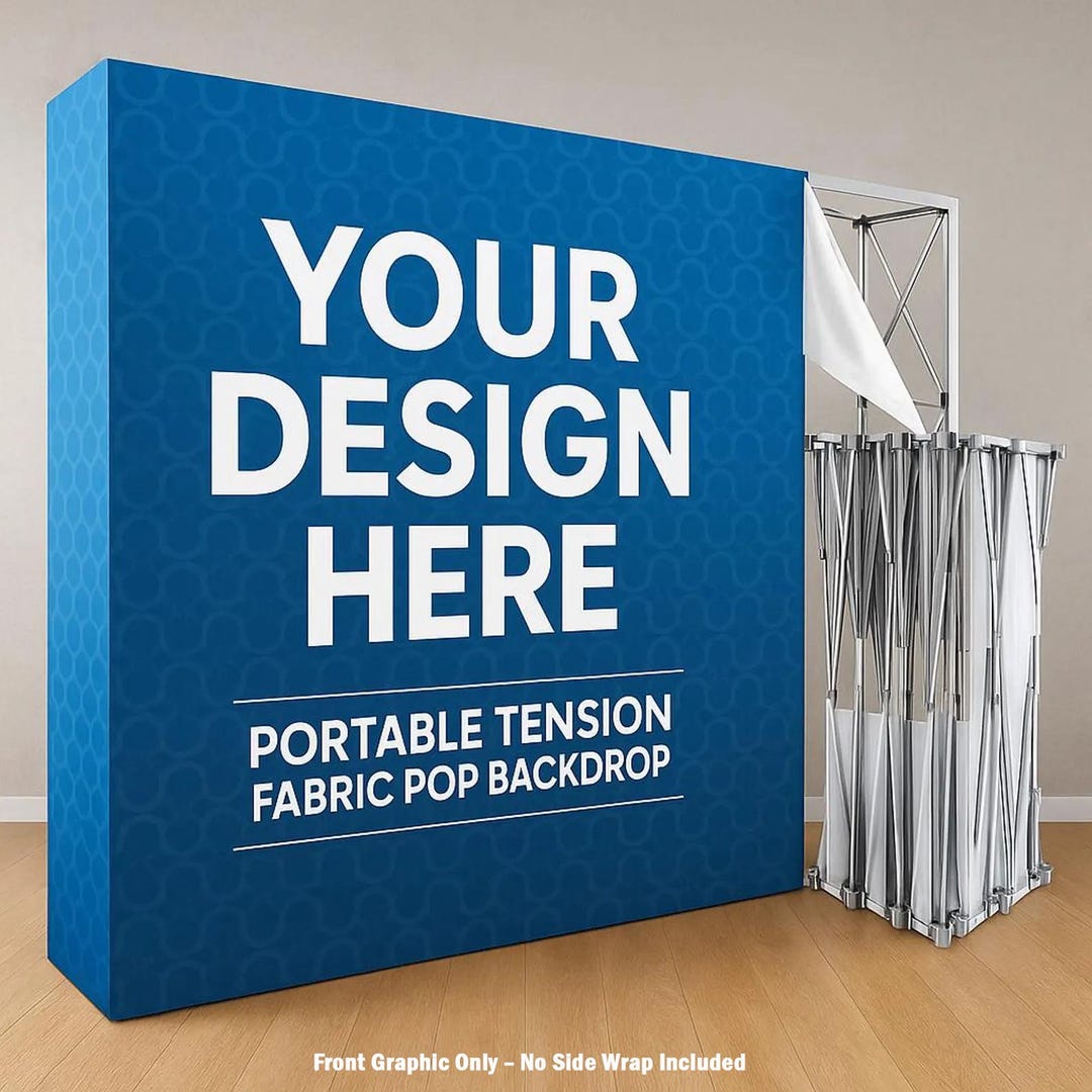 Tension Fabric Pop up Display Booth | 8x8 / 8x10 Velcro Trade Show ...