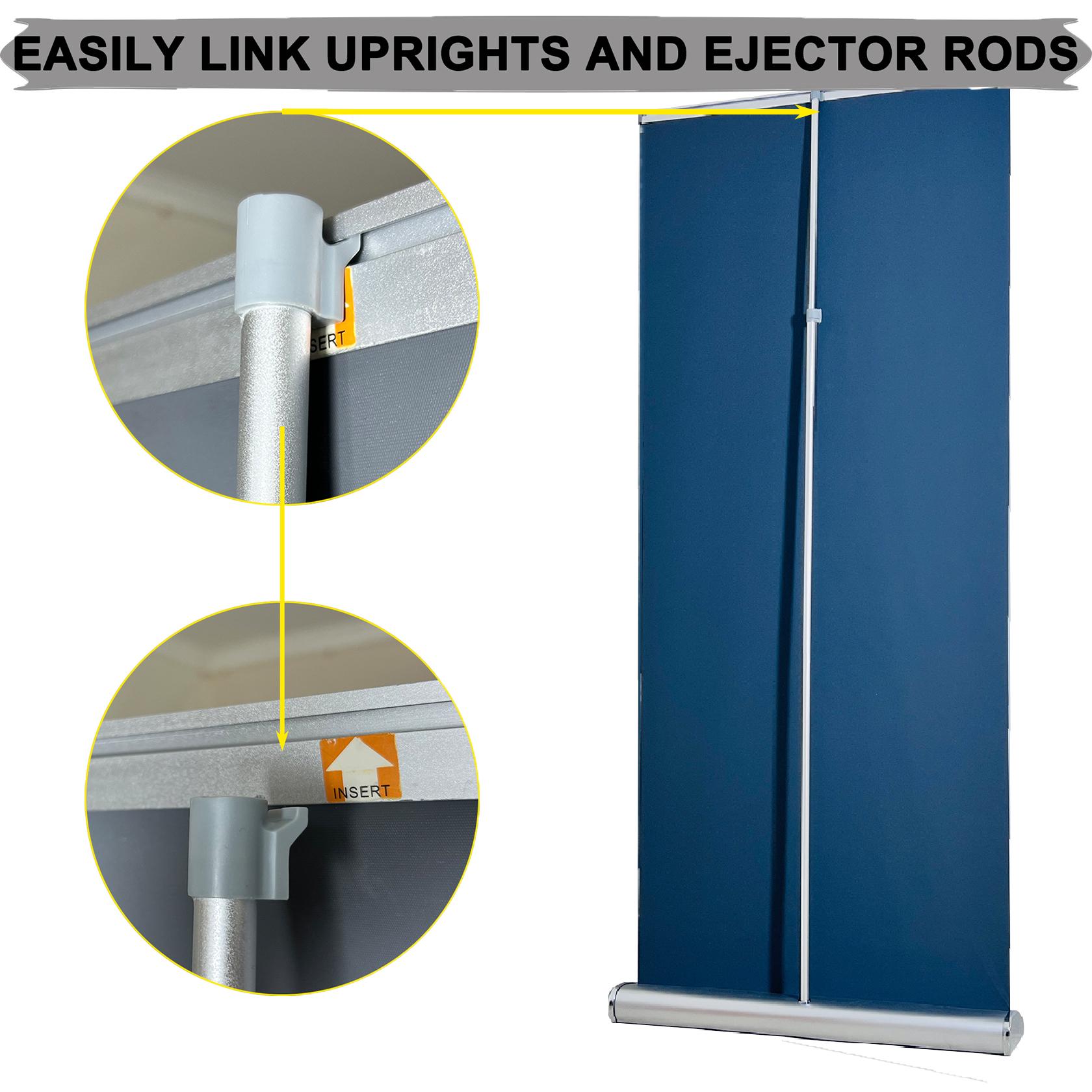 CUSTOM Premium Retractable Banner Stand 33.5" X 80" for Trade Show and ...